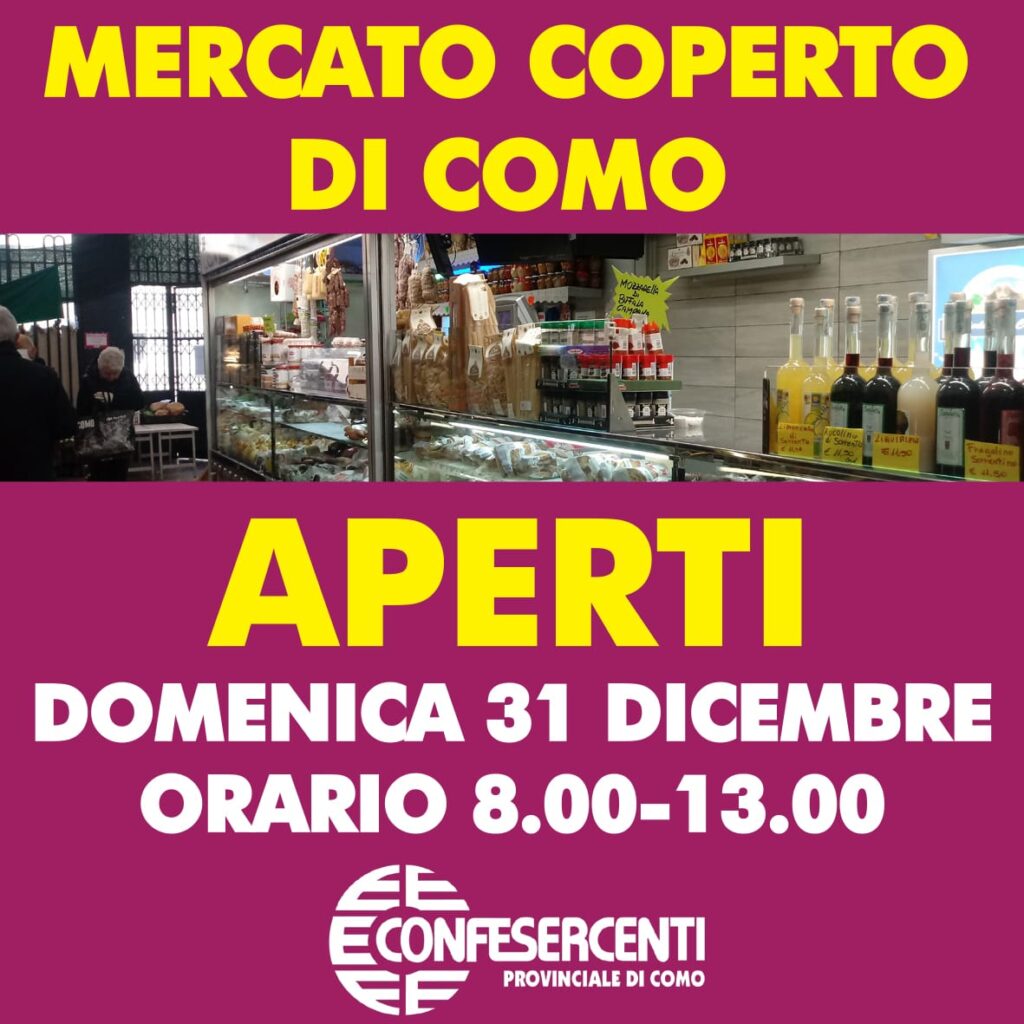 Mercato Coperto di via Mentana, apertura straordinaria domenica 31 ...