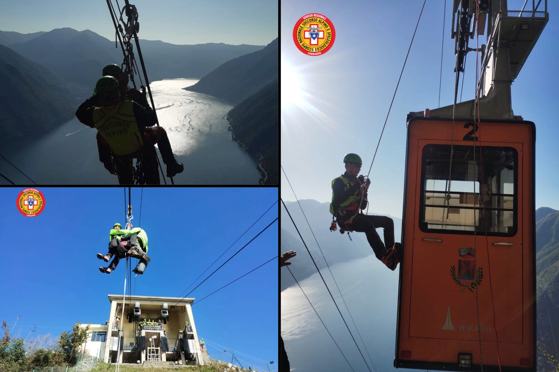 La magnifica funivia sul Lago di Como e la spettacolare esercitazione ...