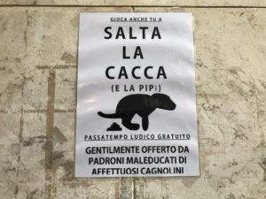 "Salta anche tu la cacca". A Porlezza i cartelli-gioco contro i padroni ...