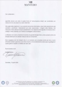Mantero, la lettera ai dipendenti: "I dirigenti si sono ridotti gli ...